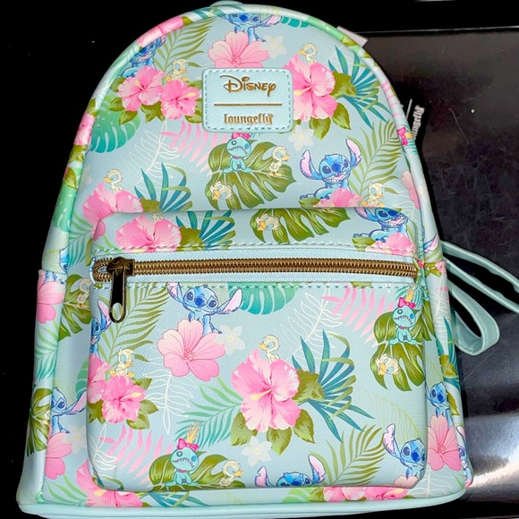 Loungefly | Bags | Stitch Hawaiian Floral Loungefly Backpack | Poshmark